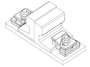 Weldable rail clip RM 002