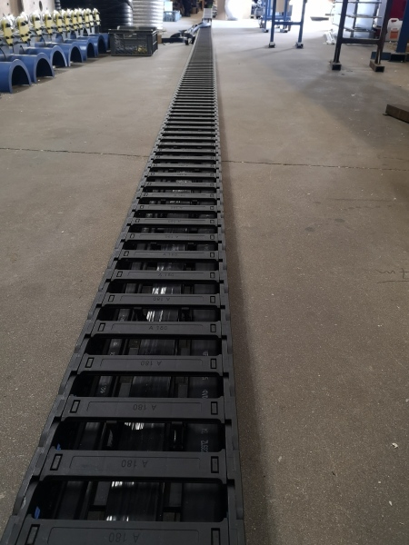 Cable drag chains - modern crane feeding system